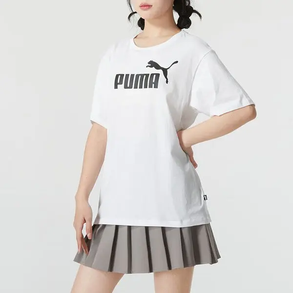 PUMA Logo Graphic T-shirt - White/black