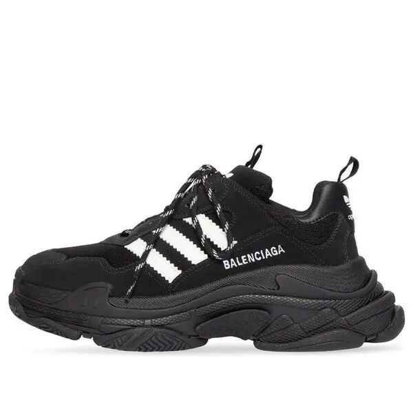 Balenciaga Adidas X Triple S Sneaker - Black/white