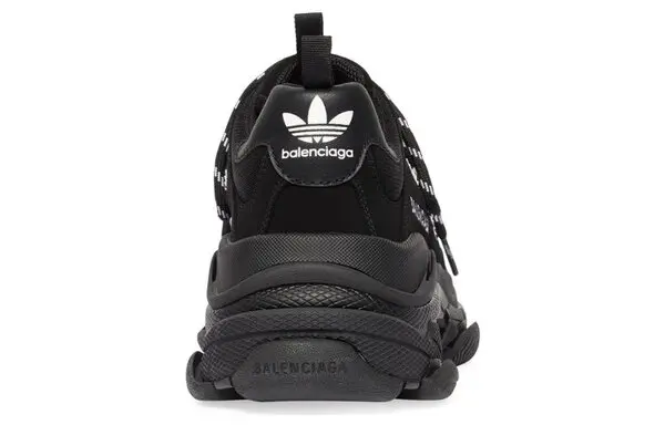 Balenciaga Adidas X Triple S Sneaker - Black/white