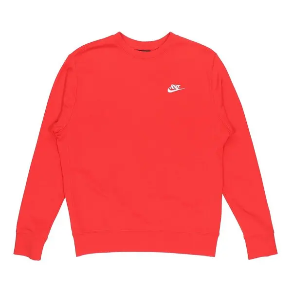 Nike Club French Terry Crewneck Sweatshirt - Red