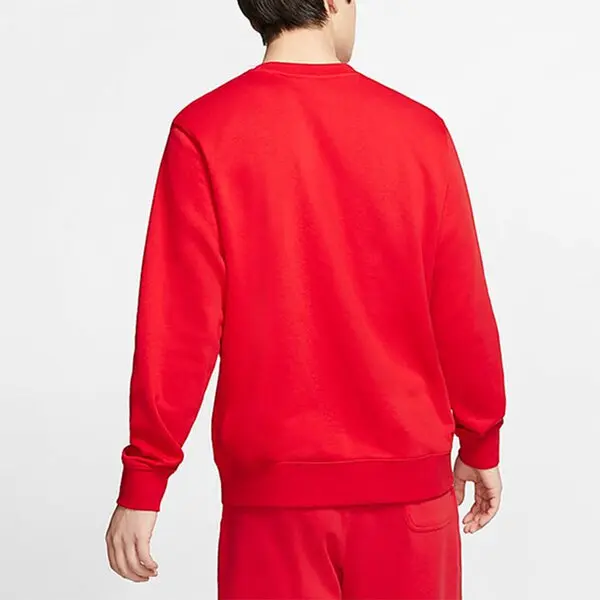 Nike Club French Terry Crewneck Sweatshirt - Red