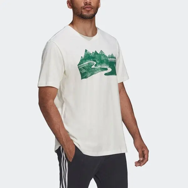 Adidas Landscape Print Short Sleeve T-shirt