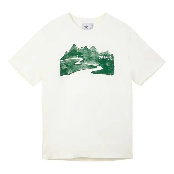 Adidas Landscape Print Short Sleeve T-shirt - Multi-color