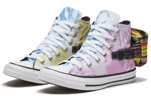 CONVERSE Chuck Taylor All Star High 'buckle Up Rainbow Tie-dye - Multi-color