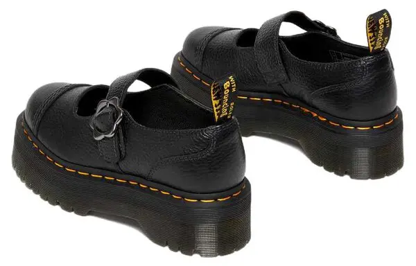 Dr. Martens Addina Flower Buckle Mary Jane Platform Shoes
