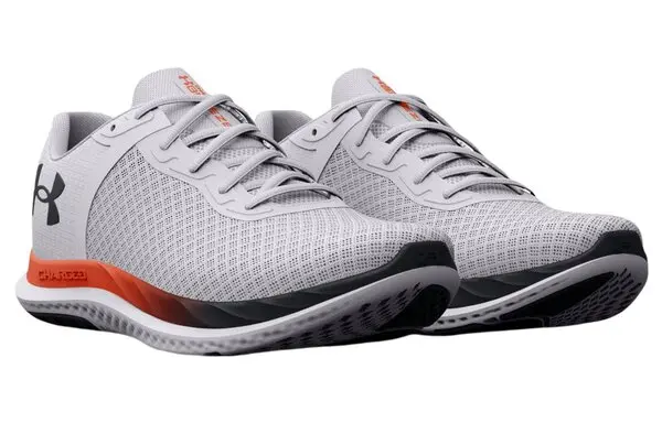 Under Armour Charged Breeze Athletic Sneakers - White/orange/black