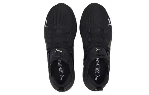 PUMA Enzo 2 Wide Low Top Athletic Sneakers - Black