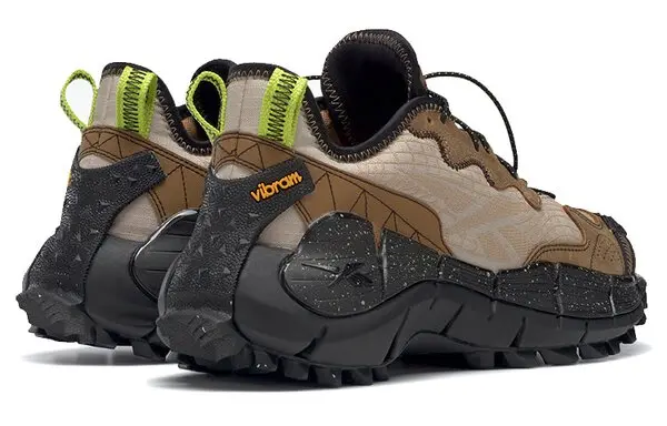 REEBOK Zig Kinetica 2 Edge High Top Athletic Sneakers - Black/brown