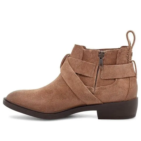 UGG Wylma Low Heel Ankle Boots - Brown