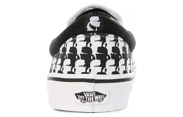 VANS Karl Lagerfeld X Classic Slip-on "true Whitegraphic - Blackwhite