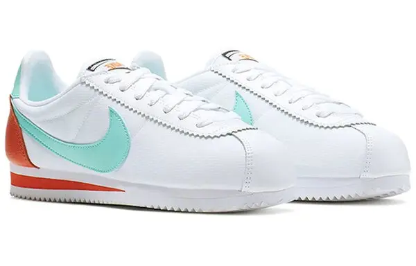 Nike Classic Cortez Premium Sneakers - White/blue/red