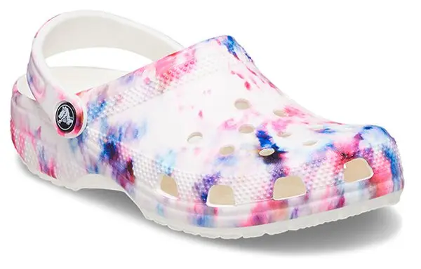 CROCS Classic Tie Dye Graphic Clogs - Multi-color