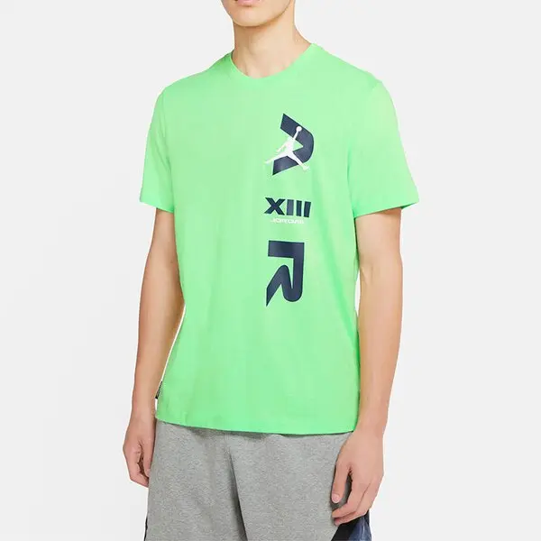 Nike As J Lgc Aj13 Ss Tee 1 Illusion - Green