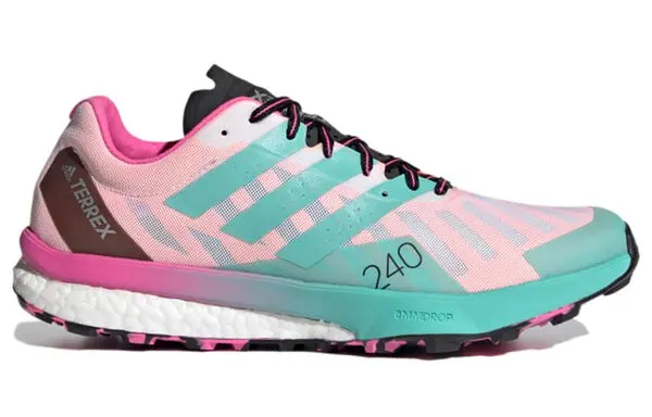 Adidas Speed Ultra Trail Running Shoes - Pink/blue/white