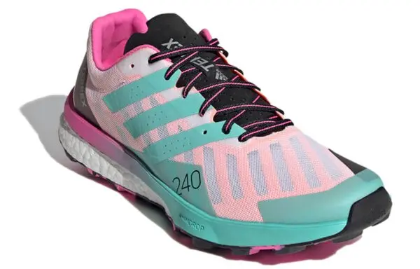 Adidas Speed Ultra Trail Running Shoes - Pink/blue/white