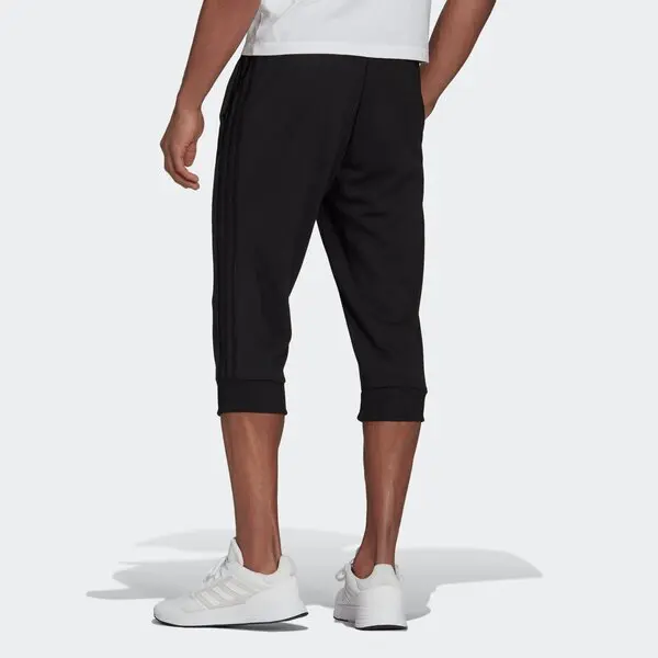Adidas 3s Ft Tc 34pt Embroidered Logo Stripe Knit Bundle Feet Cropped Pants