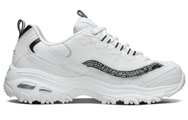 Sketchers D'lites 1.0 Lace-up Sneakers - White/black