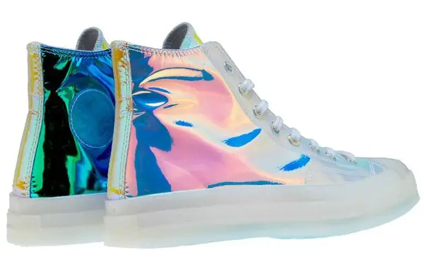CONVERSE Chuck 70 Hi Iridescent Sneakers - Silver