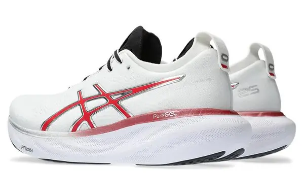 Asics Gel-nimbus 25 Anniversary 'classic Red' Athletic Sneakers