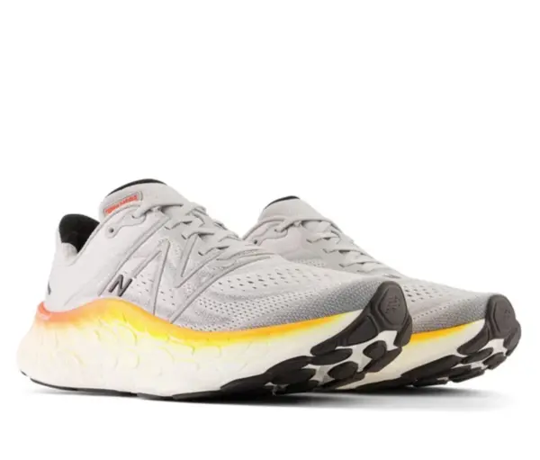 NEW BALANCE Fresh Foam X More V4 Athletic Sneakers - Grey/yellow