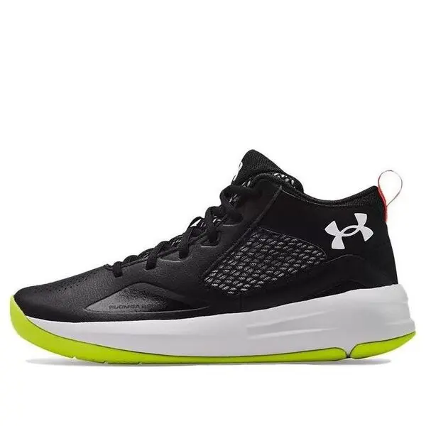 Under Armour Lockdown 5 High Top Sneakers - Black/green