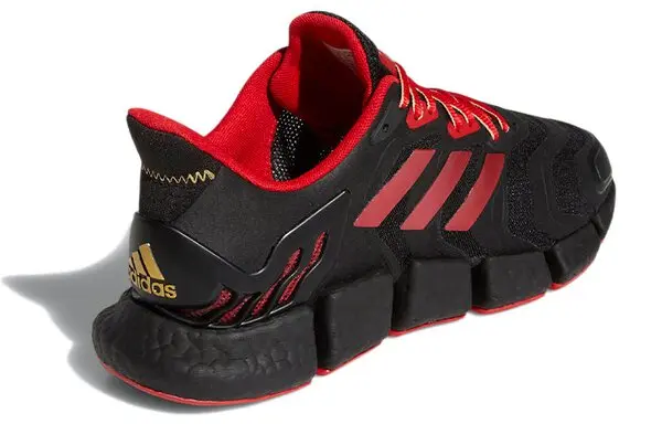 Adidas Climacool Vento Scarlet Gold Athletic Sneakers - Black