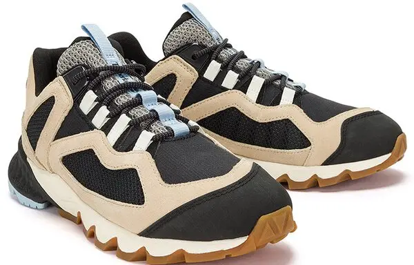 Timberland Solar Wave Leather Lace-up Sneakers - Beige/blue/white