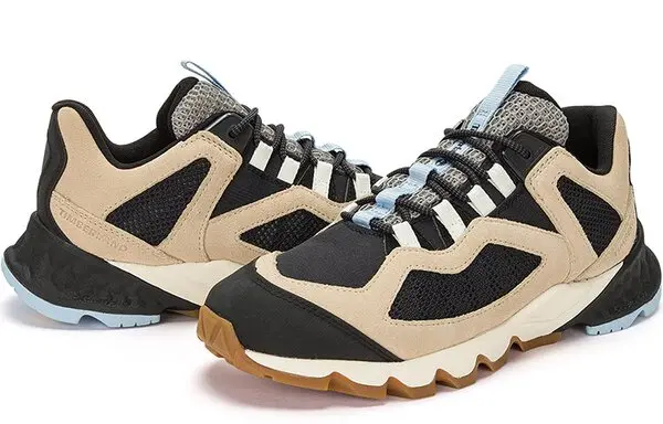 Timberland Solar Wave Leather Lace-up Sneakers - Beige/blue/white