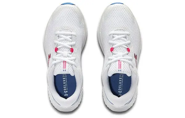 Under Armour Charged Rogue 3 Athletic Sneakers - White/blue/red