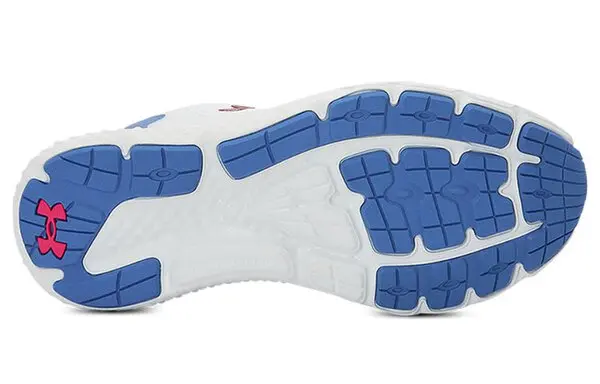 Under Armour Charged Rogue 3 Athletic Sneakers - White/blue/red