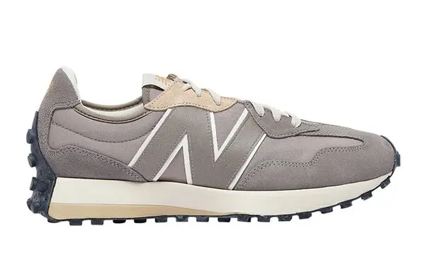 NEW BALANCE 327 Athletic Sneakers - Grey/white/gold