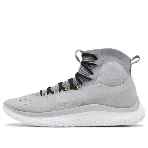 Under Armour Curry 4 Flotro Mid Top Basketball Shoes - Grey