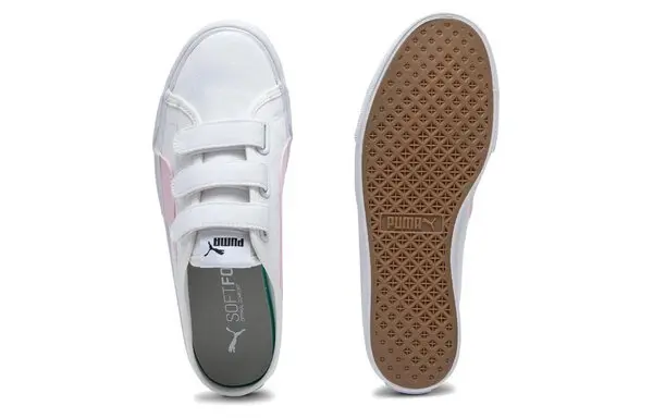 PUMA Bari Mule Velcro Sneaker - White/pink
