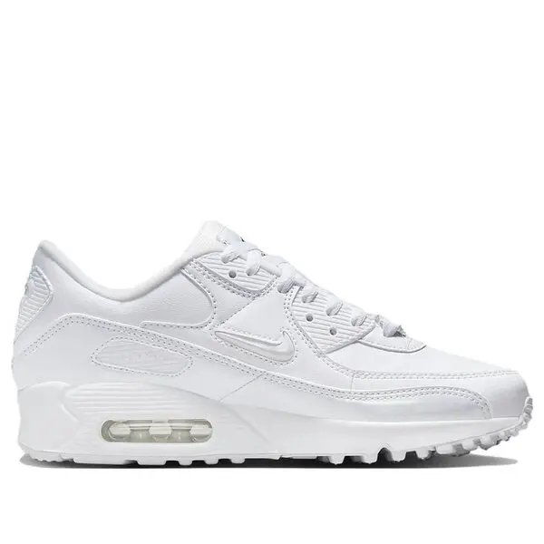Nike Max 90 Se "just Do It" Iridescent Lace-up Sneakers - White