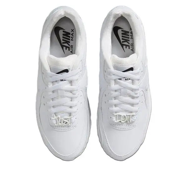 Nike Max 90 Se "just Do It" Iridescent Lace-up Sneakers - White