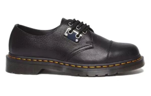 Dr. Martens 1461 Toe Plate Lunar Leather Oxford Shoes - Black