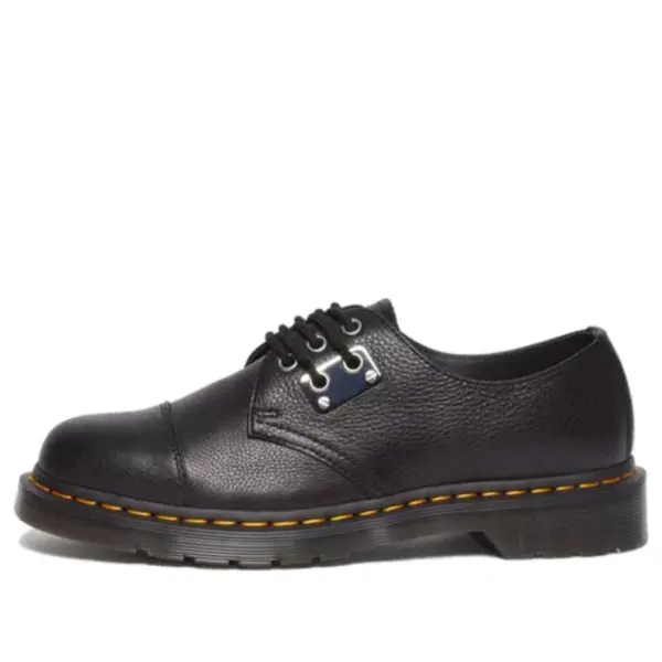 Dr. Martens 1461 Toe Plate Lunar Leather Oxford Shoes - Black