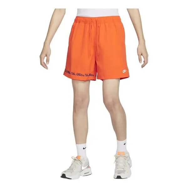 Nike Club Shorts - Orange/black