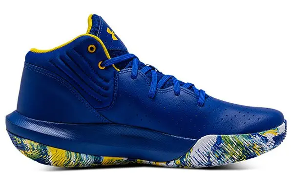 Under Armour Jet '21 High Top Sneakers - Blue/yellow