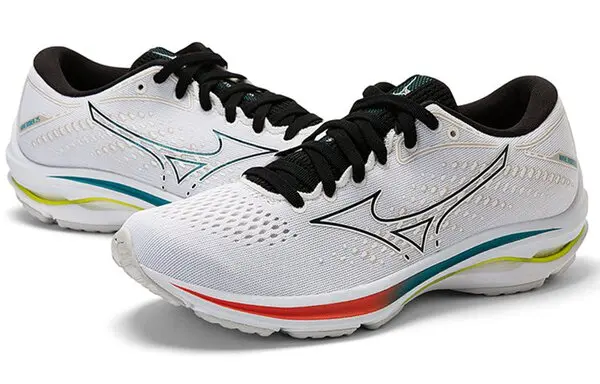Mizuno Wave Rider 25 Low Top Sneakers - White/black