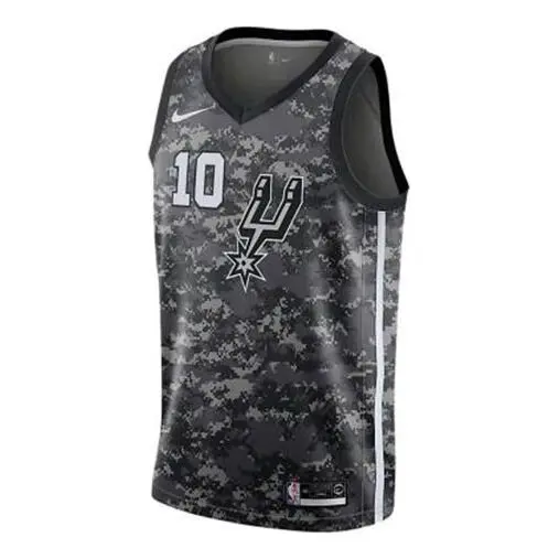 Nike Nba San Antonio Spurs Camouflage Jersey - Black