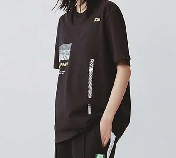 VANS Logo Print Crewneck T-shirt