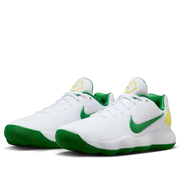 Nike Hyperdunk 2017 Low Athletic Sneakers - White/green