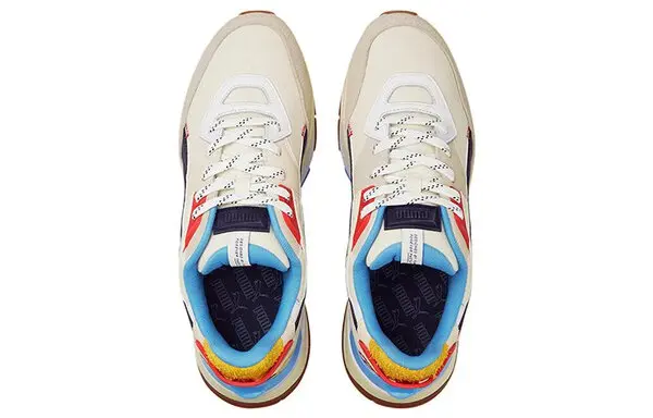 PUMA Mirage Sport Patches Low Top Sneakers - Gray/blue/yellow