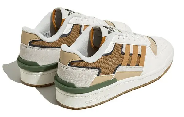 Adidas Forum Exhibit Low Top Sneakers - Cream/yellow