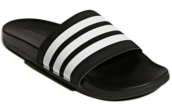 Adidas Adilette Cloudfoam Plus Slides - Black/white