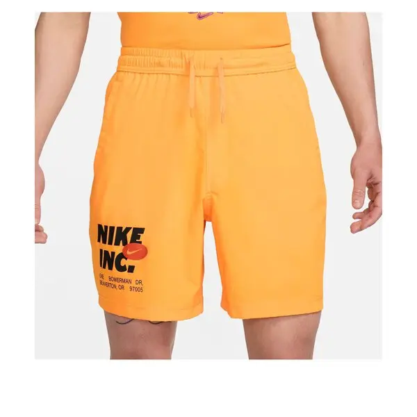 Nike Dri-fit Unlined Fitness Shorts - Yellow/black