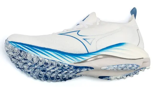 Mizuno Wave Neo Wind Athletic Shoes - White/blue