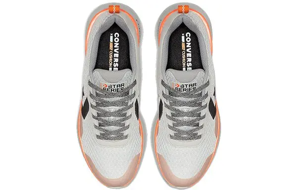 CONVERSE Star Series Run Ox Lace-up Sneakers - White/orange/black