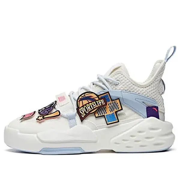 ANTA Baas Velcro Sneakers - White/blue